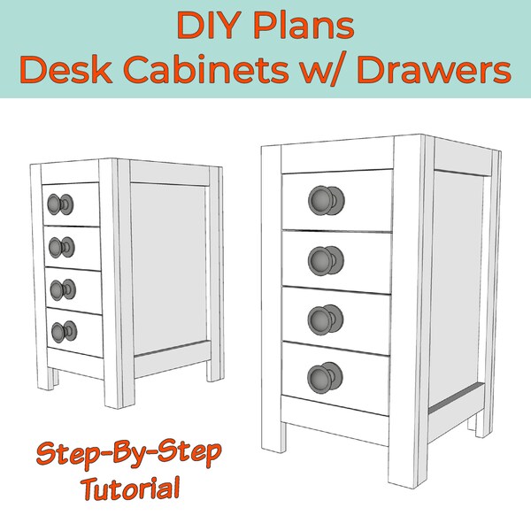 Cabinet With Drawers - Etsy