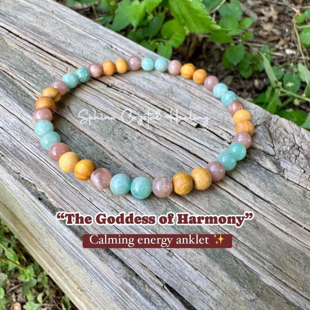 Inner Peace Anklet " Goddess of Harmony " Communication & Self ...