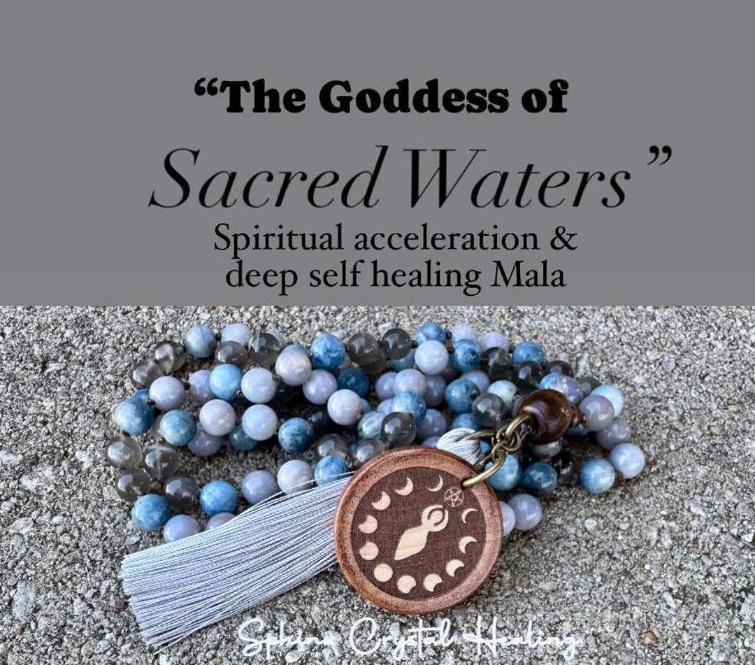 Spiritual Mala " Goddess of Sacred Waters " Self Reflection - RARE ...