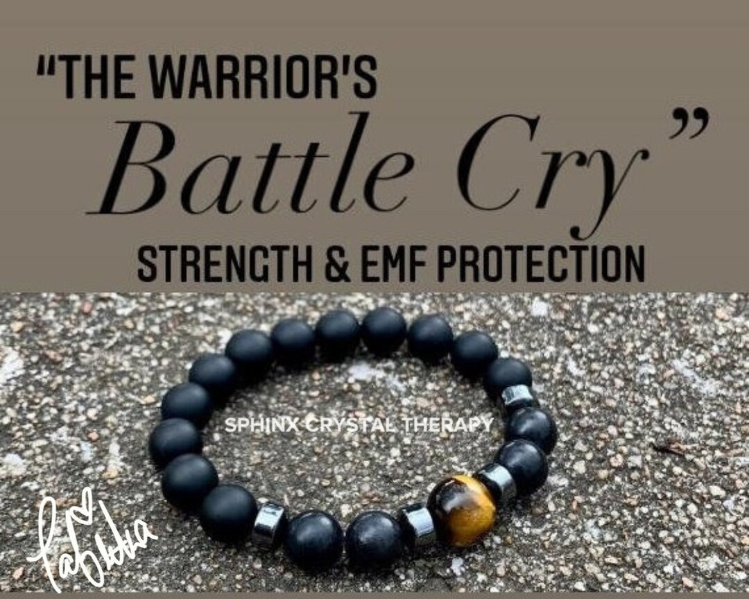 MENS 10MM EMF Protection - Strength & Courage " A Warrior's Battle Cry ...