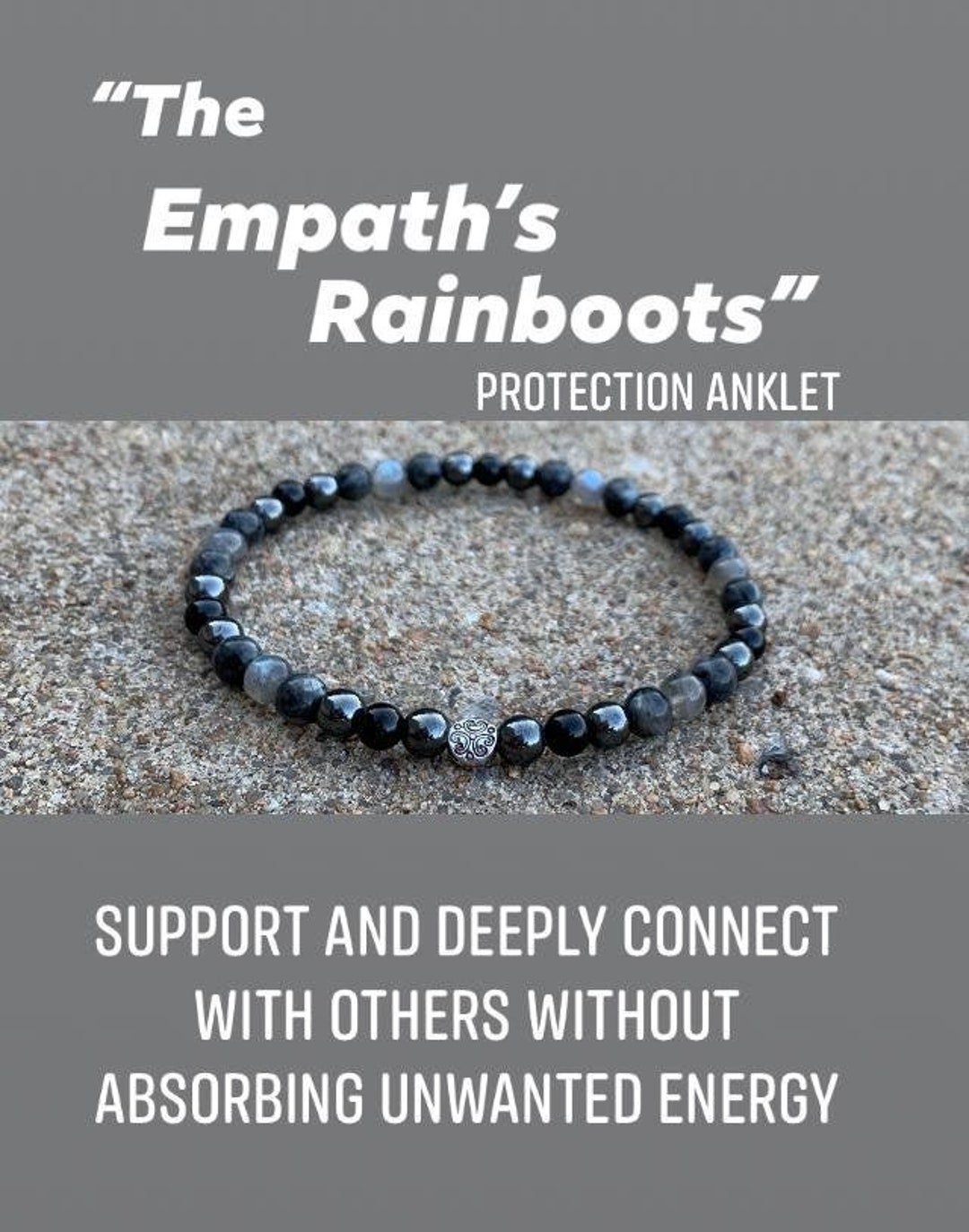 Empath Protection Anklet Absorb Negativity the Empath's Rainboots ...