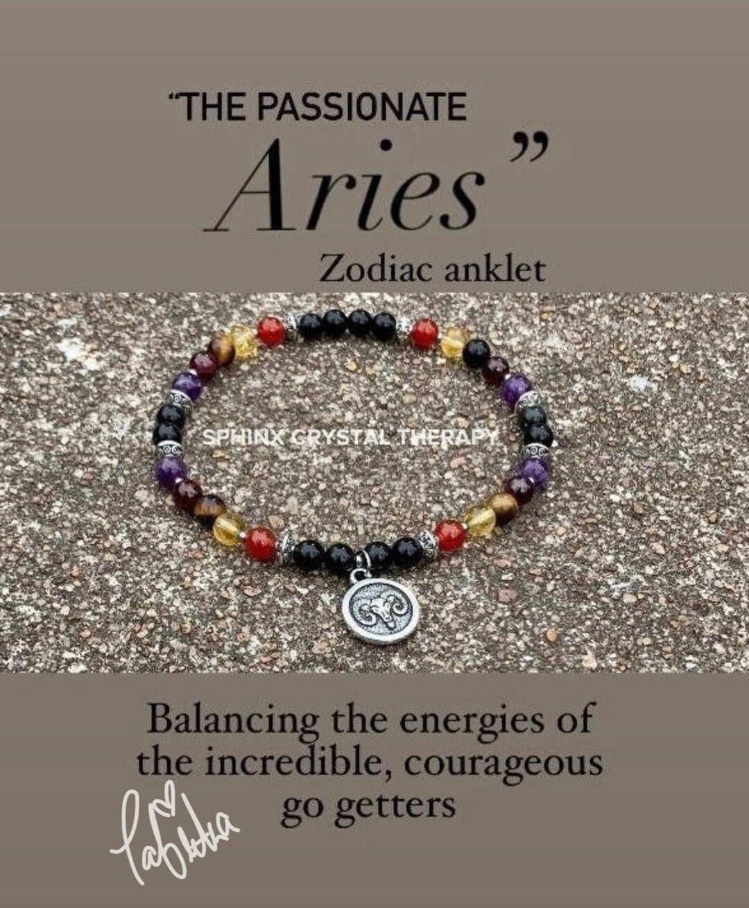 Aries Energy Anklet Zodiac Horoscope the Passionate Aries March April ...