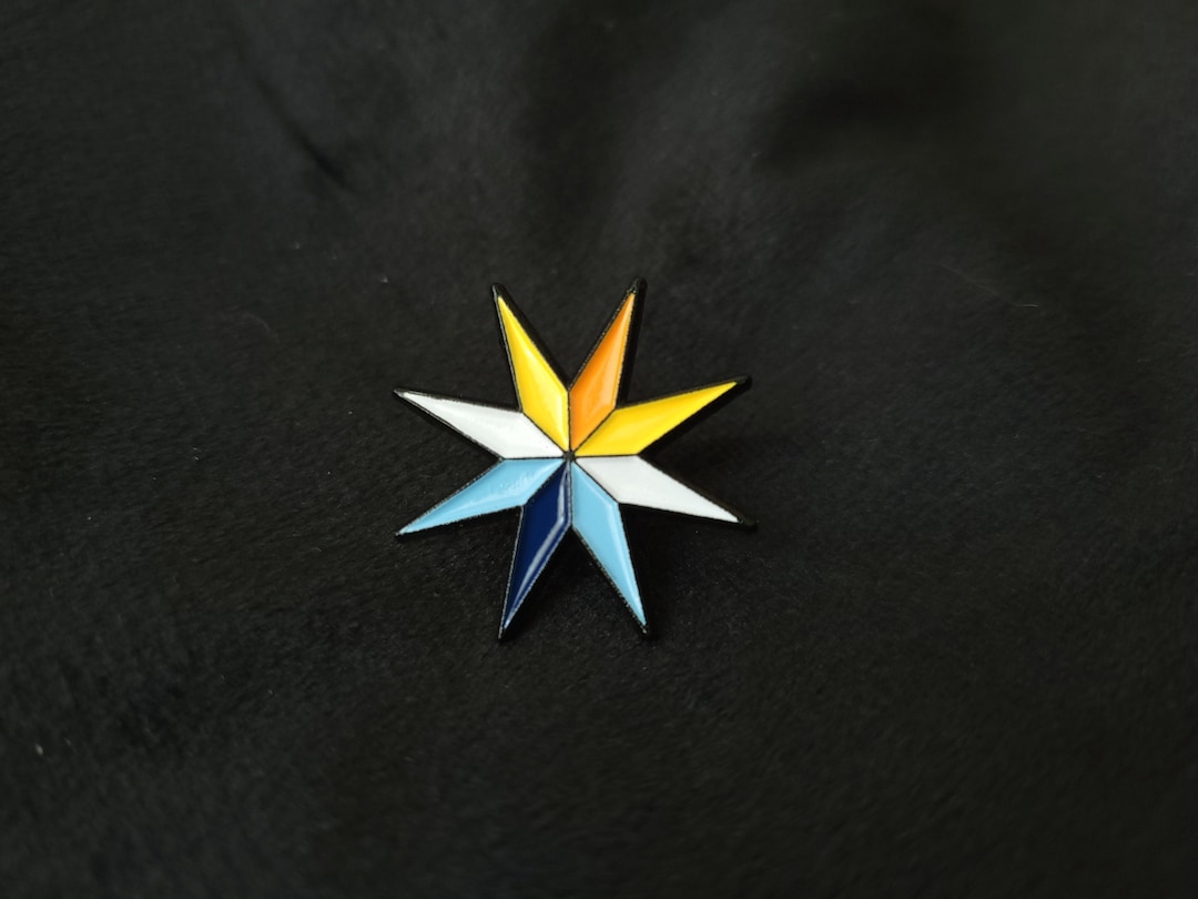 Aroace Starburst Pin - Etsy