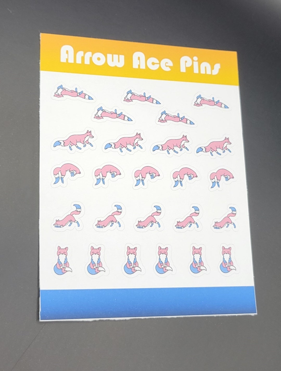 Pride Fox Mini Stickers - 12+ Flags Available - Etsy