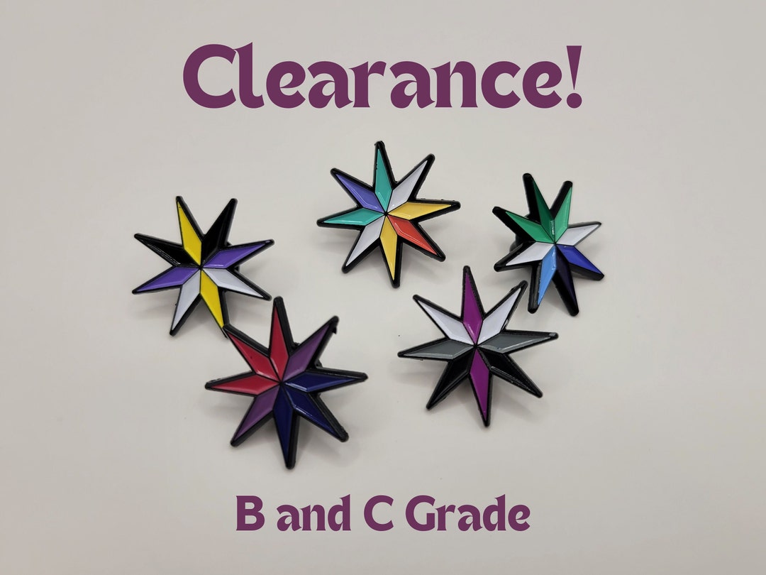 Starburst Pride Pins - B and C Grade Clearance - Etsy