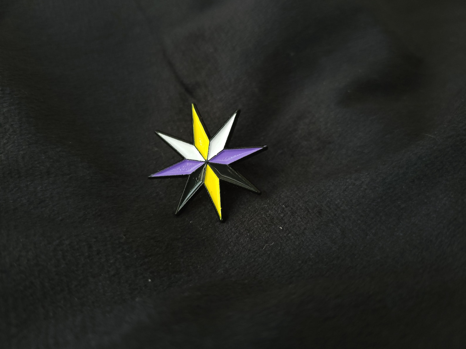 Nonbinary Starburst Pin - Etsy