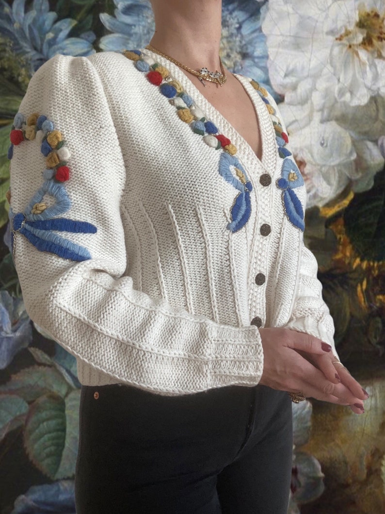 VERY RARE Vintage Original Austrian Handknitted Cardigan - Etsy