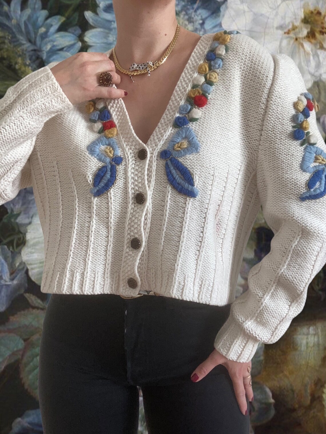 VERY RARE Vintage Original Austrian Handknitted Cardigan - Etsy
