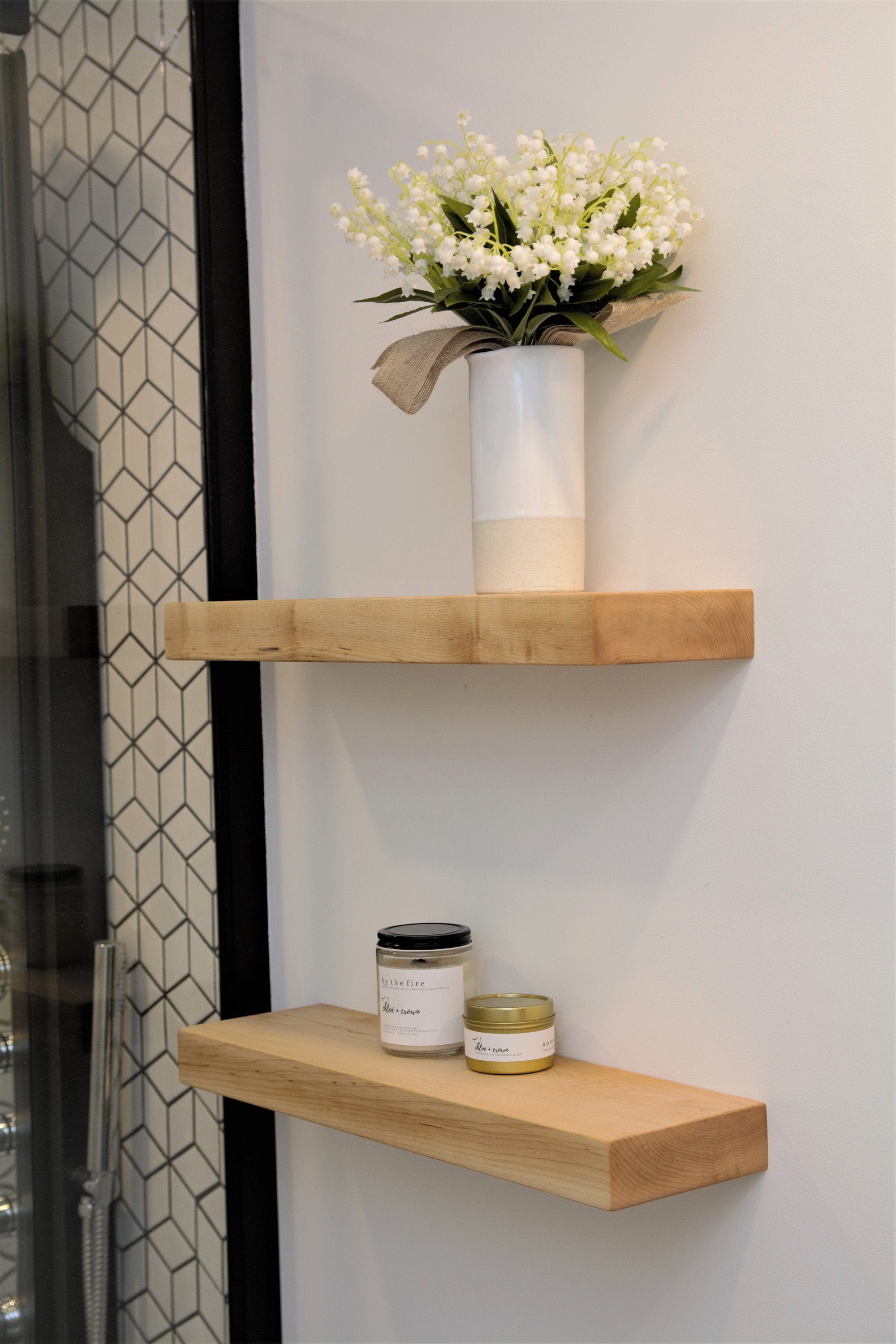 Solid Maple Floating Shelves Hovr Bracket Floating Shelf - Etsy