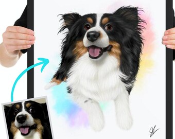 Semi Realistic Animal Portrait - Etsy