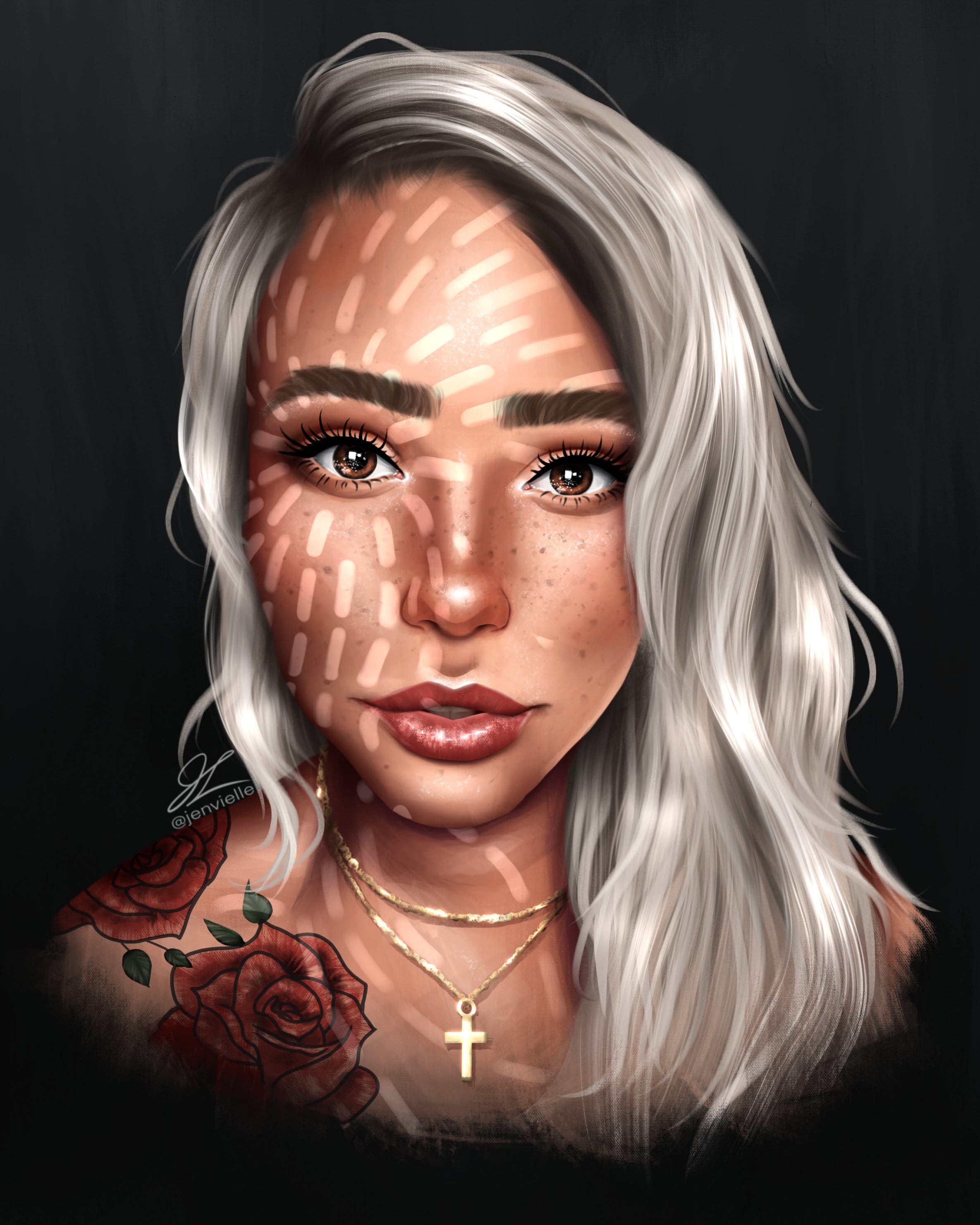 Custom Portrait Art | Framed Canvas Print | Stylistic Semi-realistic ...