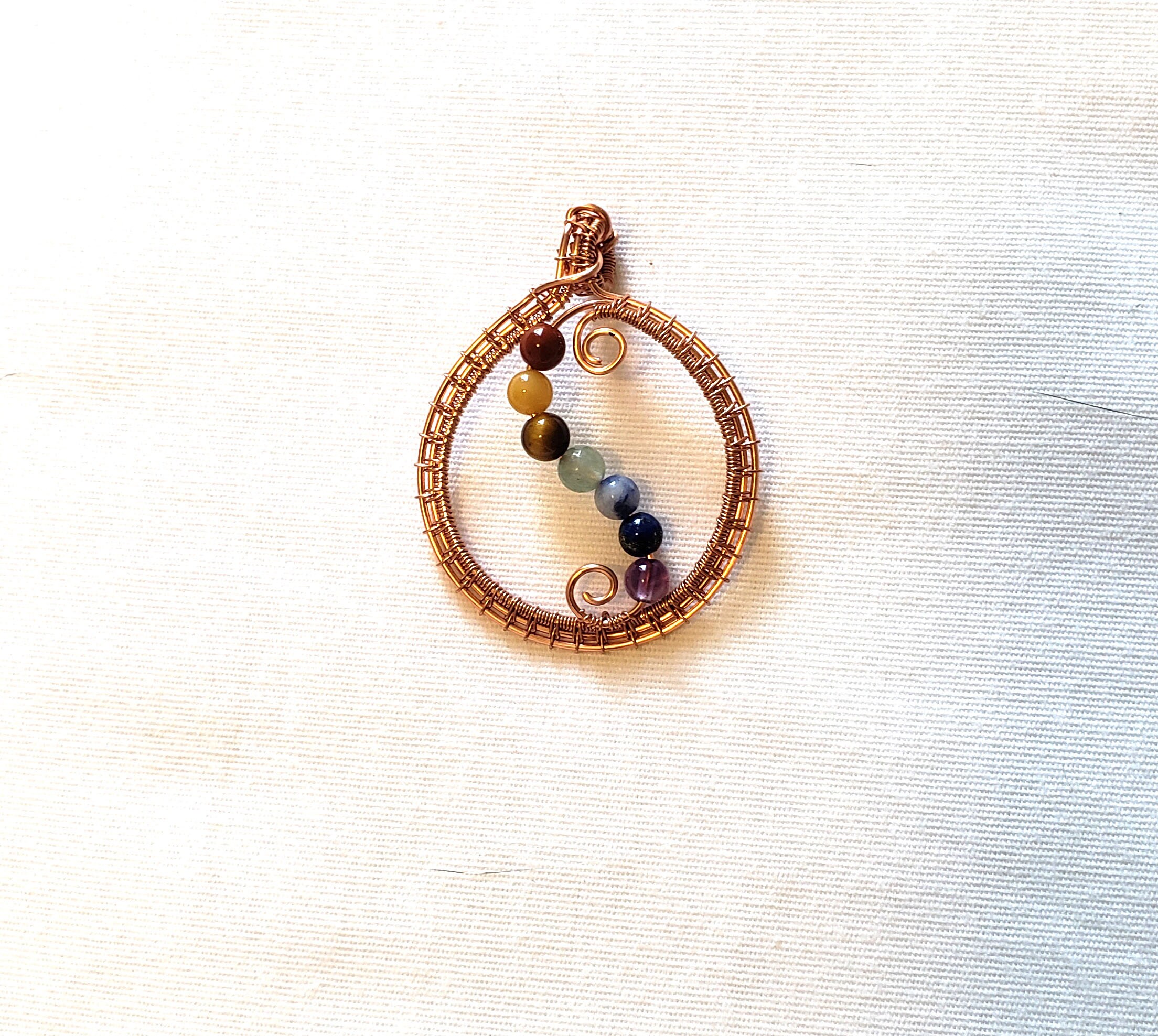 Copper Lizard Arts Yin Yang Chakra Pendant for Balance in All Things ...