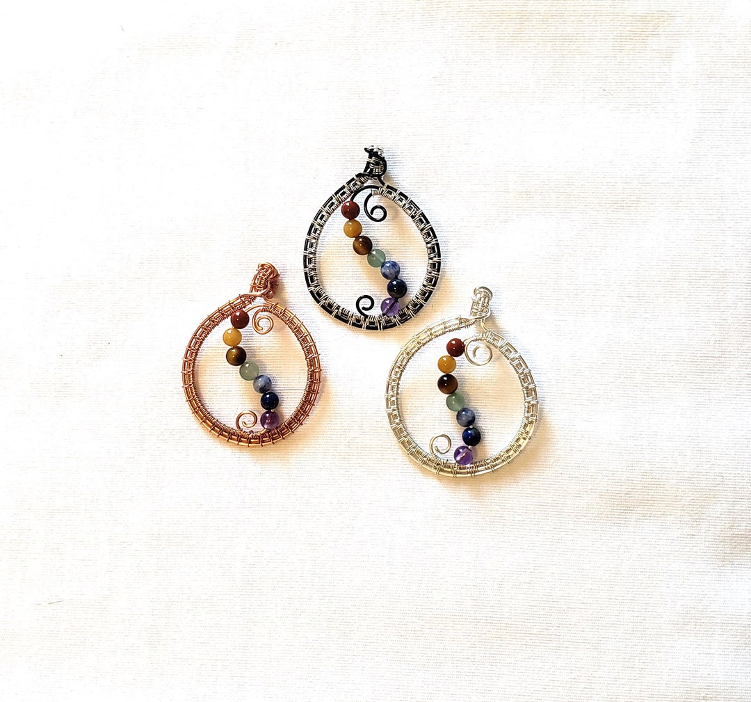 Copper Lizard Arts Yin Yang Chakra Pendant for Balance in All Things ...