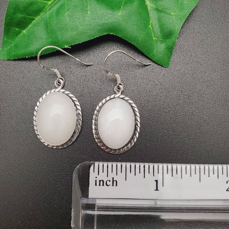Socute925 Big White Stone Earrings White Post Earrings Big - Etsy