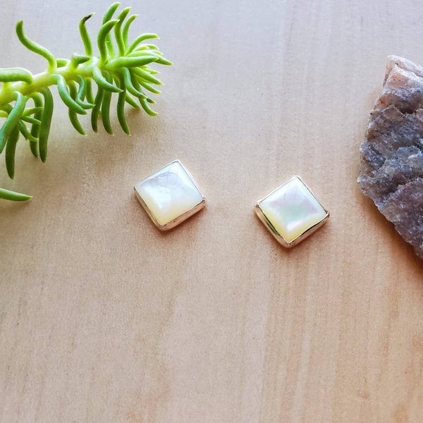 White Shell Earrings - Etsy