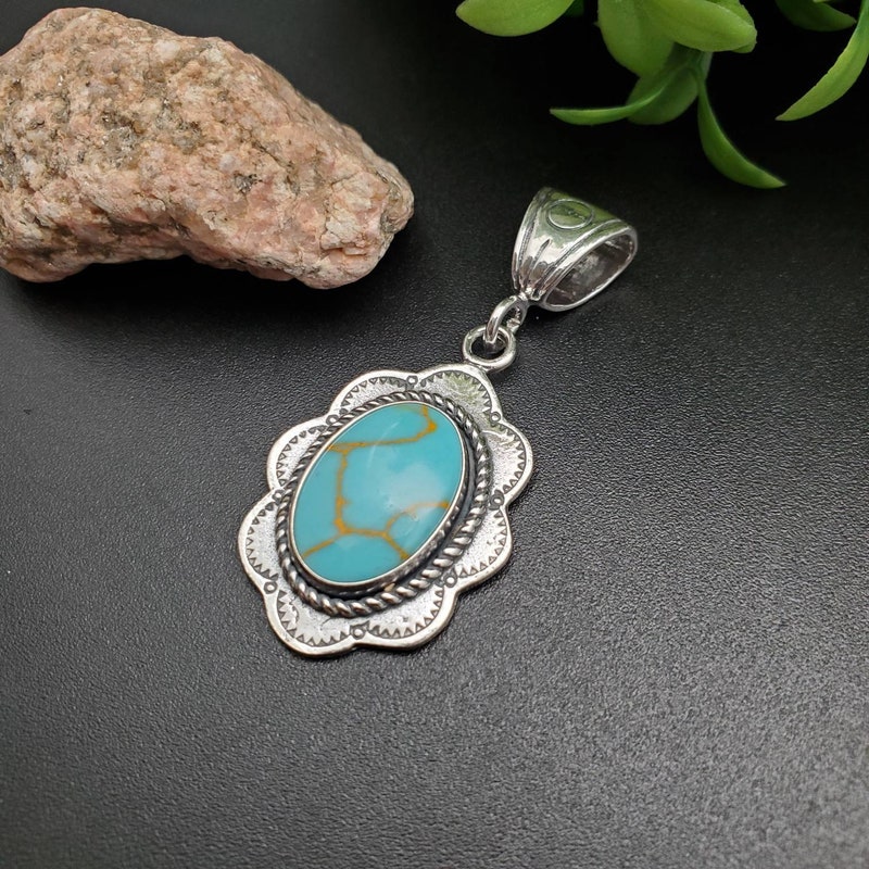 Turquoise Medallion - Etsy