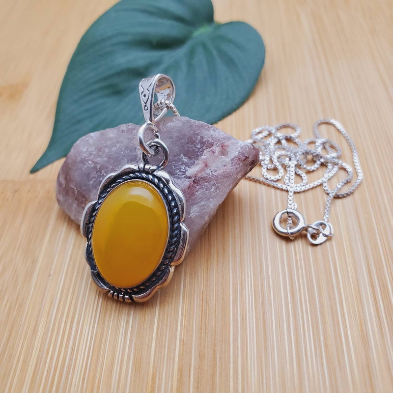 Yellow Pendant - Etsy