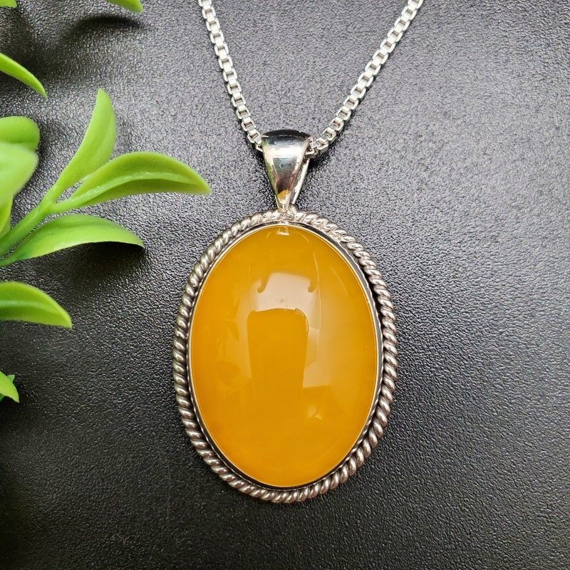 Yellow Pendant - Etsy