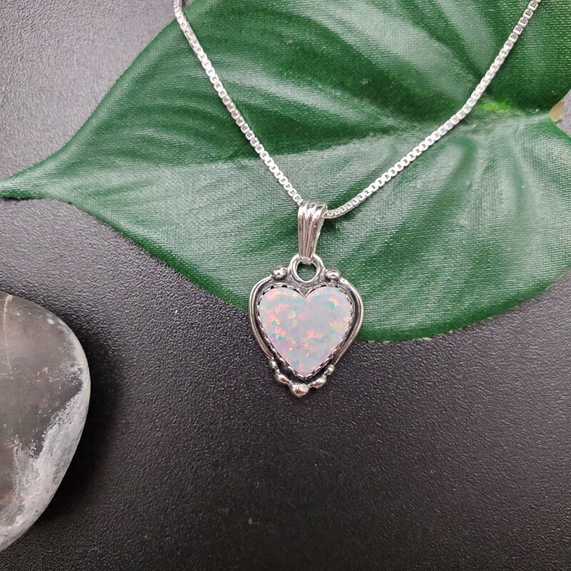Opal Heart - Etsy
