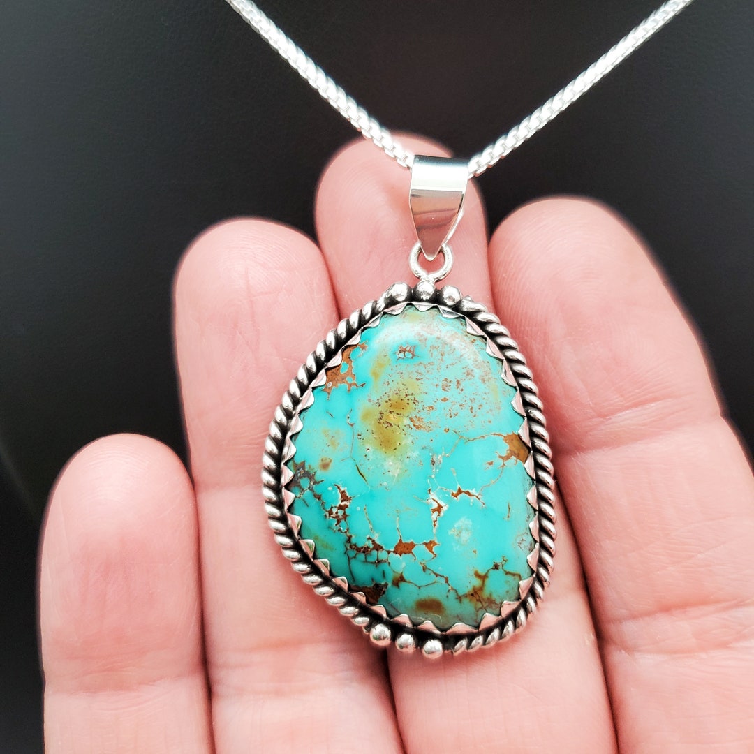 TQP047 Sonny TN Turquoise Pendant Sterling Silver Kingman Turquoise ...