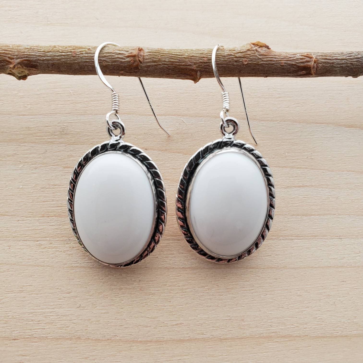 SoCute925 Big White Stone Earrings White Post Earrings Big | Etsy
