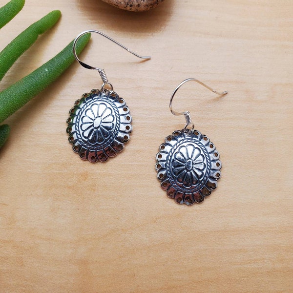 Concho Earrings - Etsy