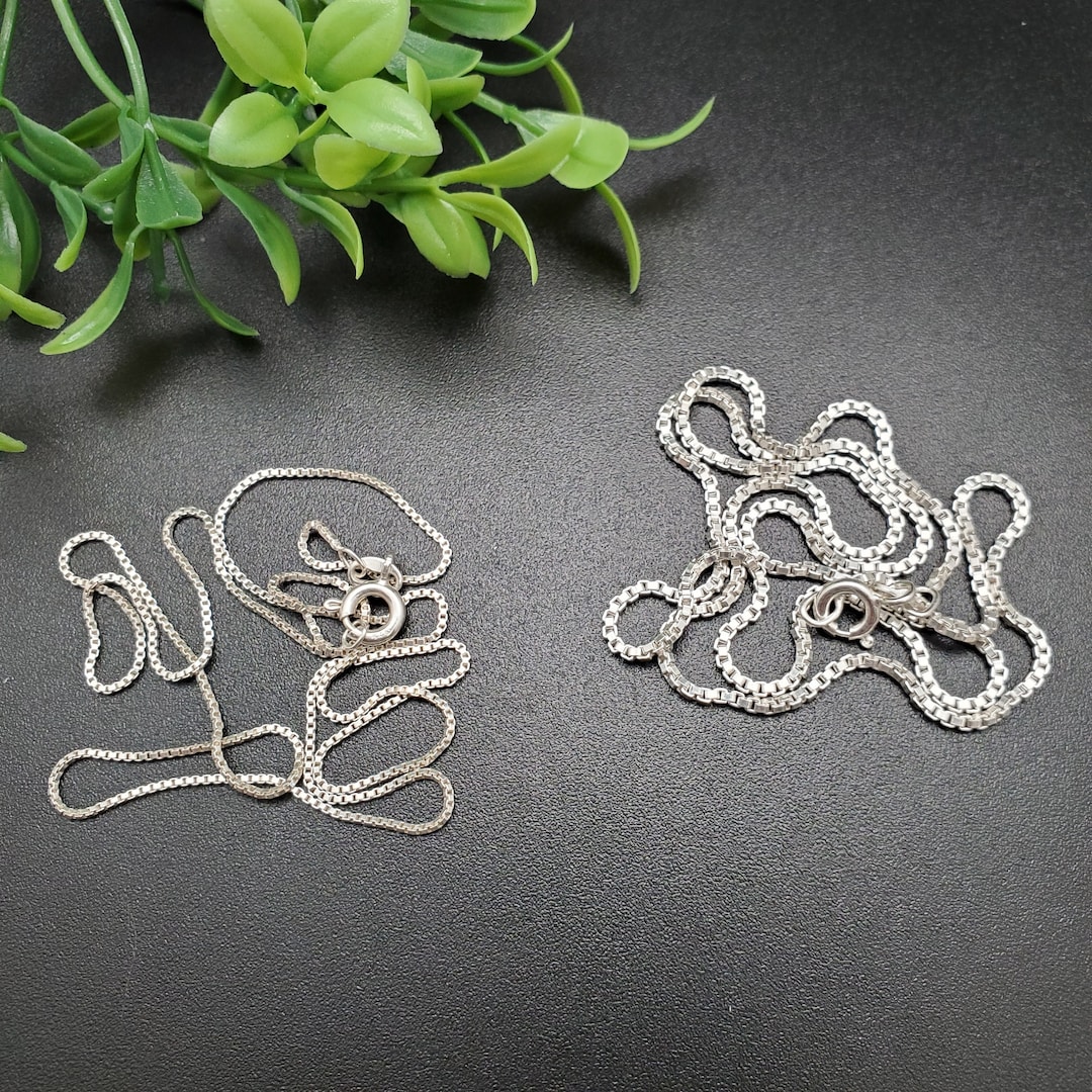 Italian Silver Chains | Sterling Silver 925 Chain | Italy 925 Box ...