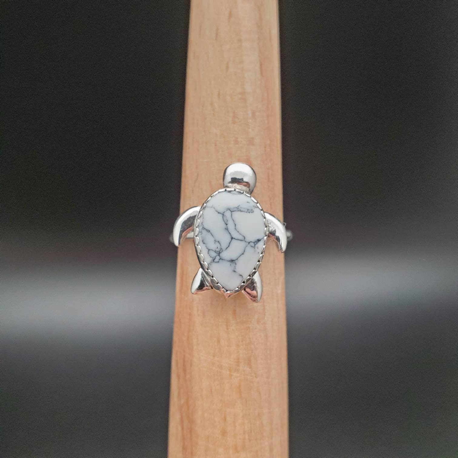 SoCute925 Sea Life Rings Sterling Silver Sea Turtle with | Etsy