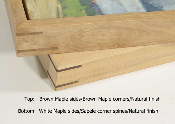 Maple Picture Frames for Large Paintings. 2 Inch Deep Custom - Etsy