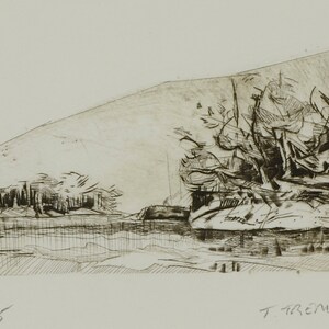 Original Etching Drypoint Intaglio Print, Small Landscape, Georgian Bay ...
