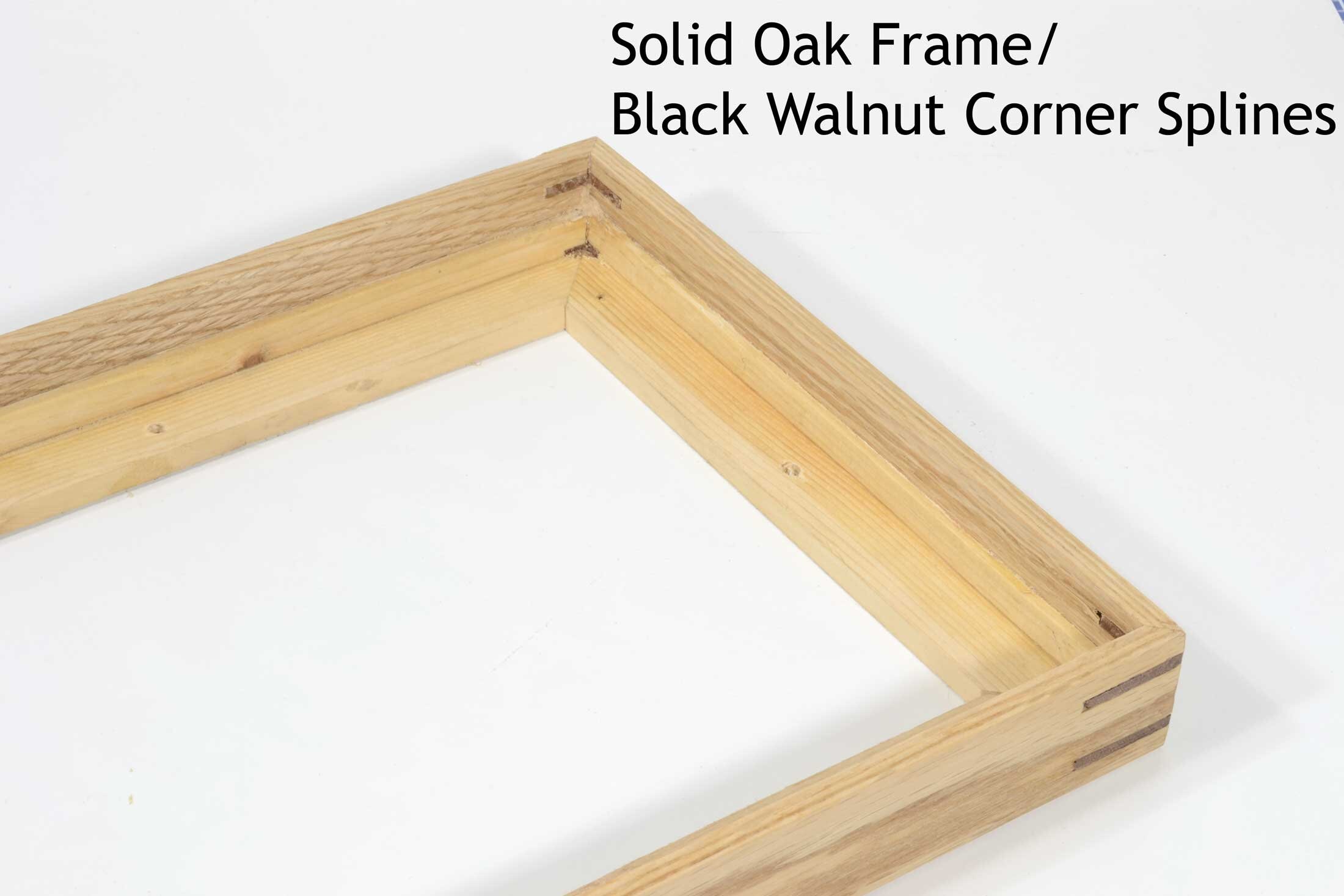 Picture Frames for Paintings. Hardwood Oak Float Frames Natural Wood ...