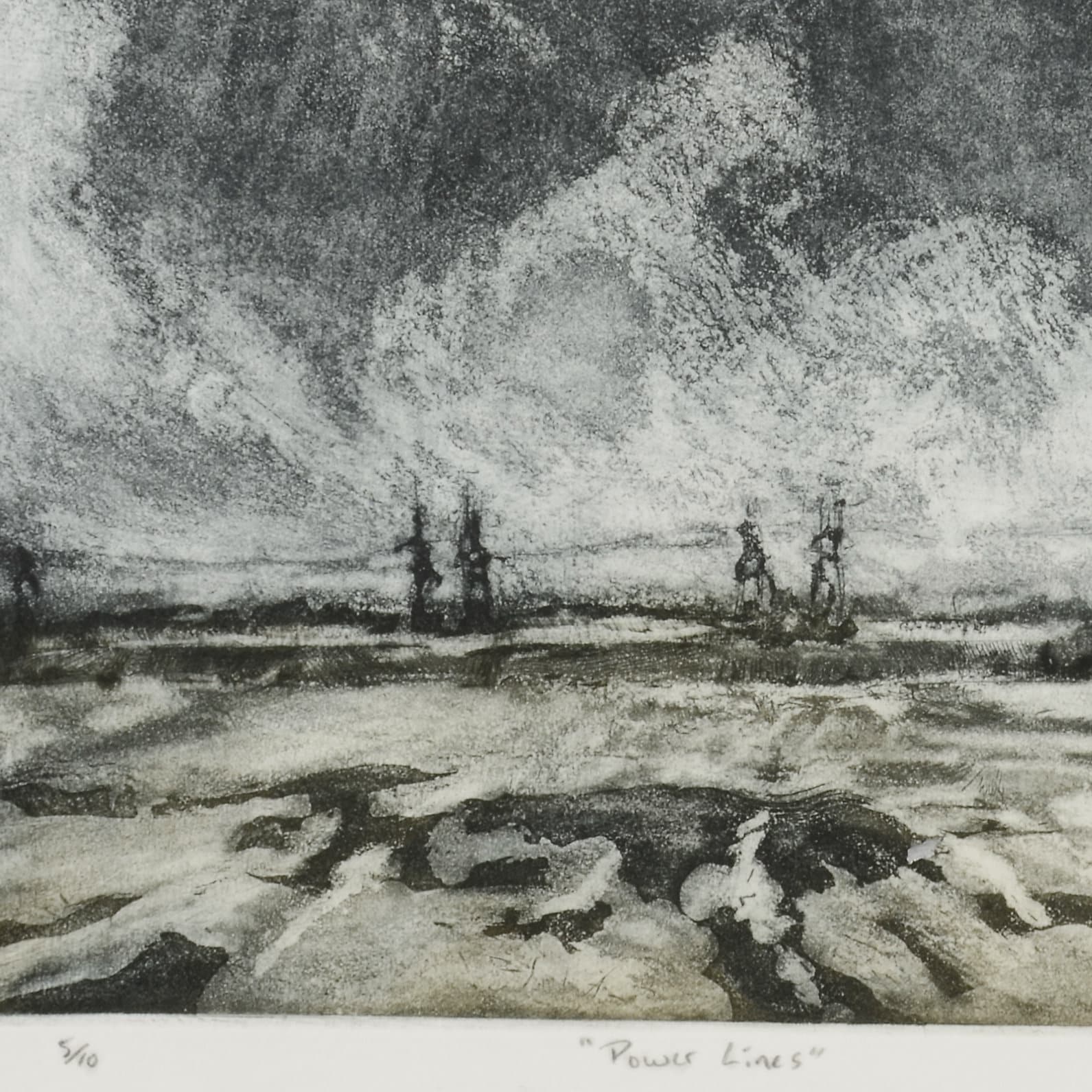 Original Art Landscape Etching, Color Printmaking Intaglio Aquatint ...