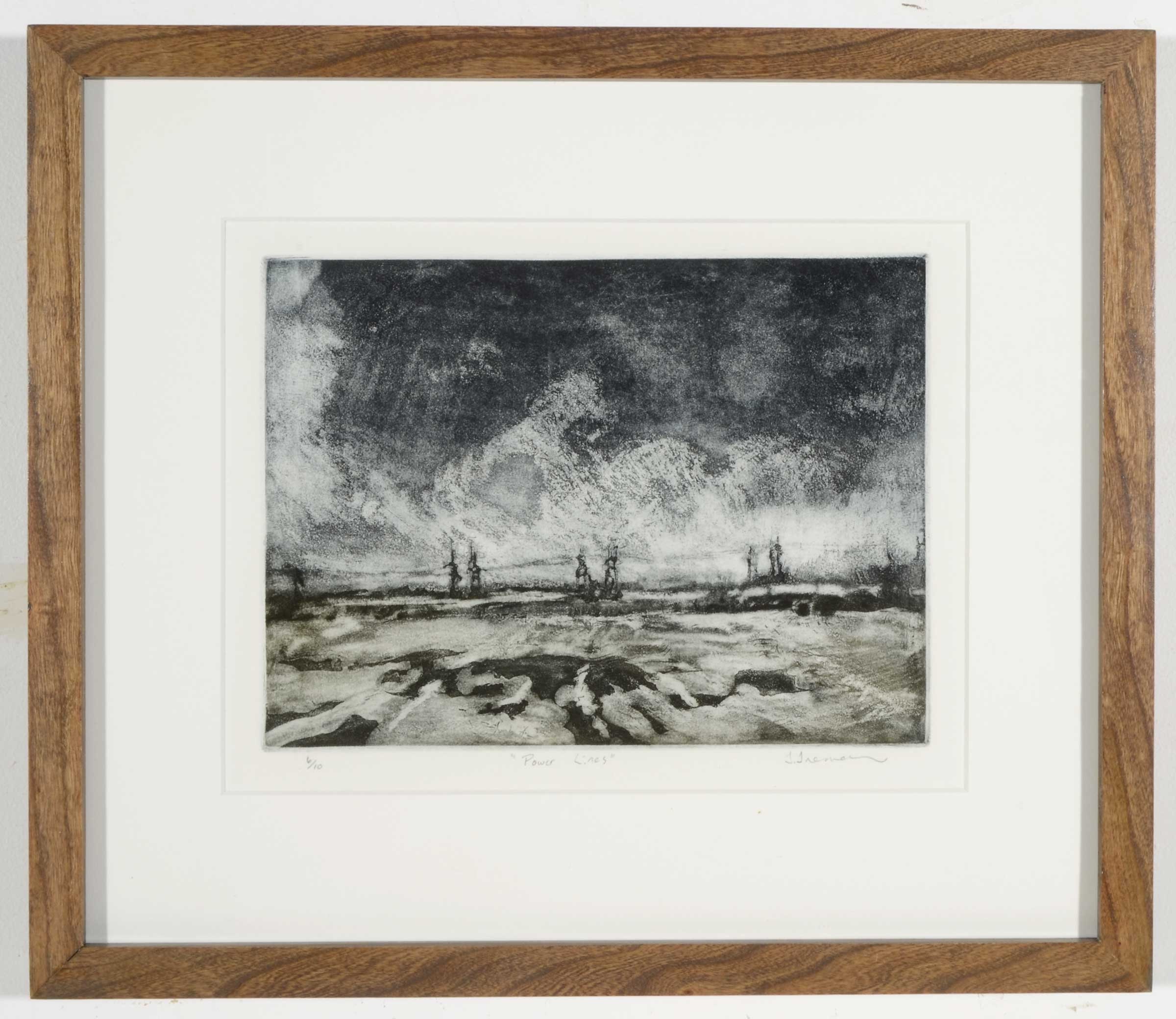 Original Art Landscape Etching, Color Printmaking Intaglio Aquatint ...