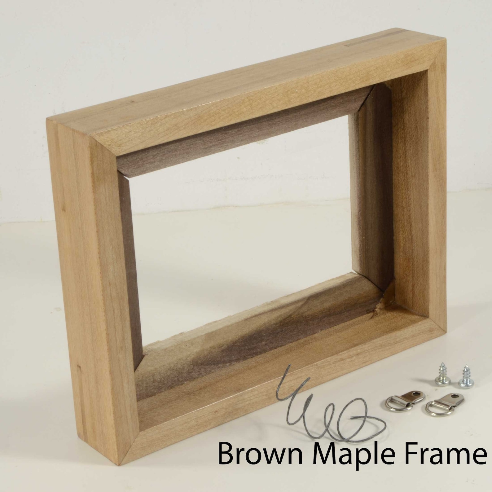 Wood Floater Frame for Painting 5x7, 6x8, 8x10 Inches. Solid Oak ...