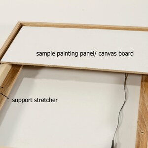 Picture Frame for Paintings on Thin Wood Panel & Canvas Board. Solid ...