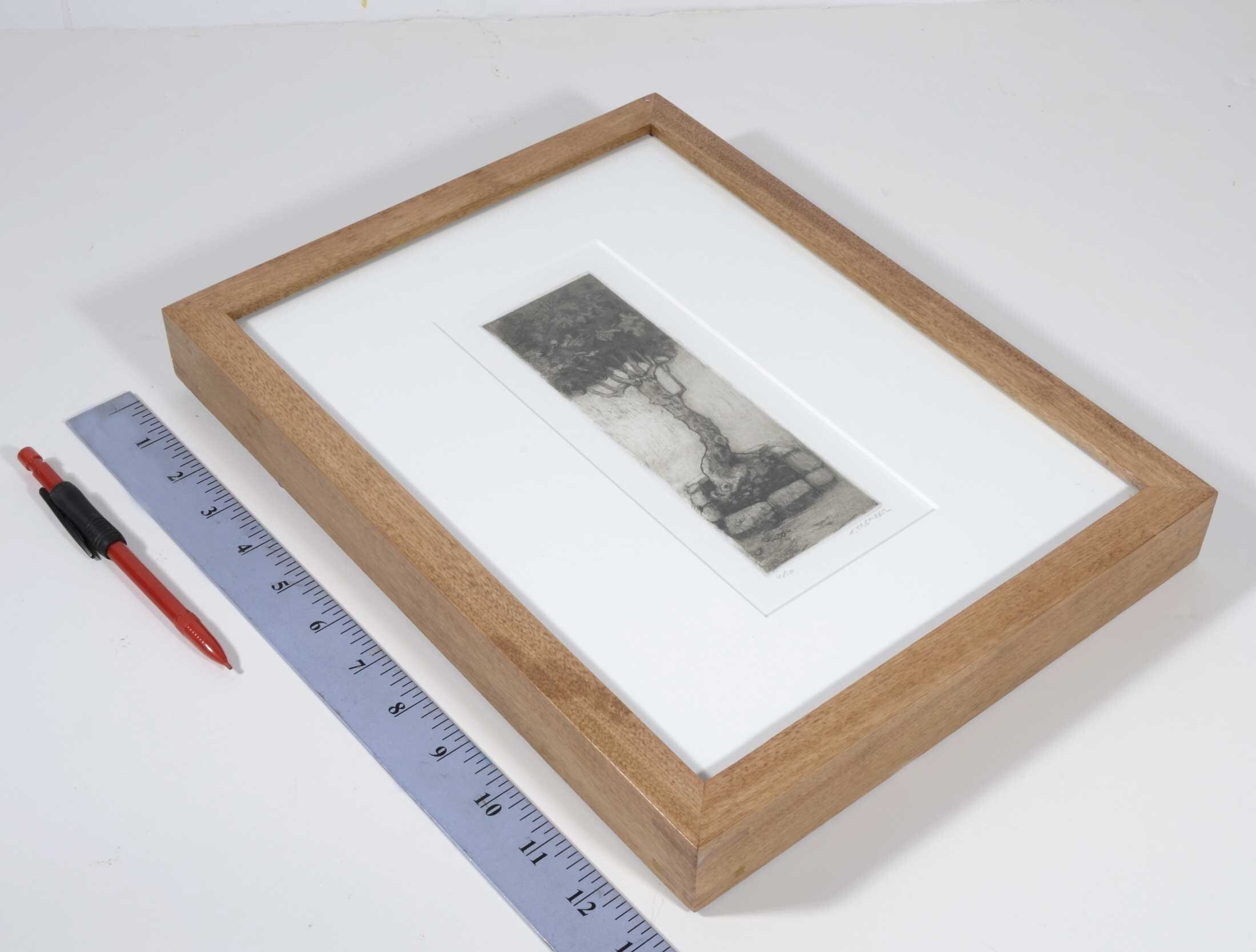 Grabado de árboles Grabado de arte original. Impresión de artista ...