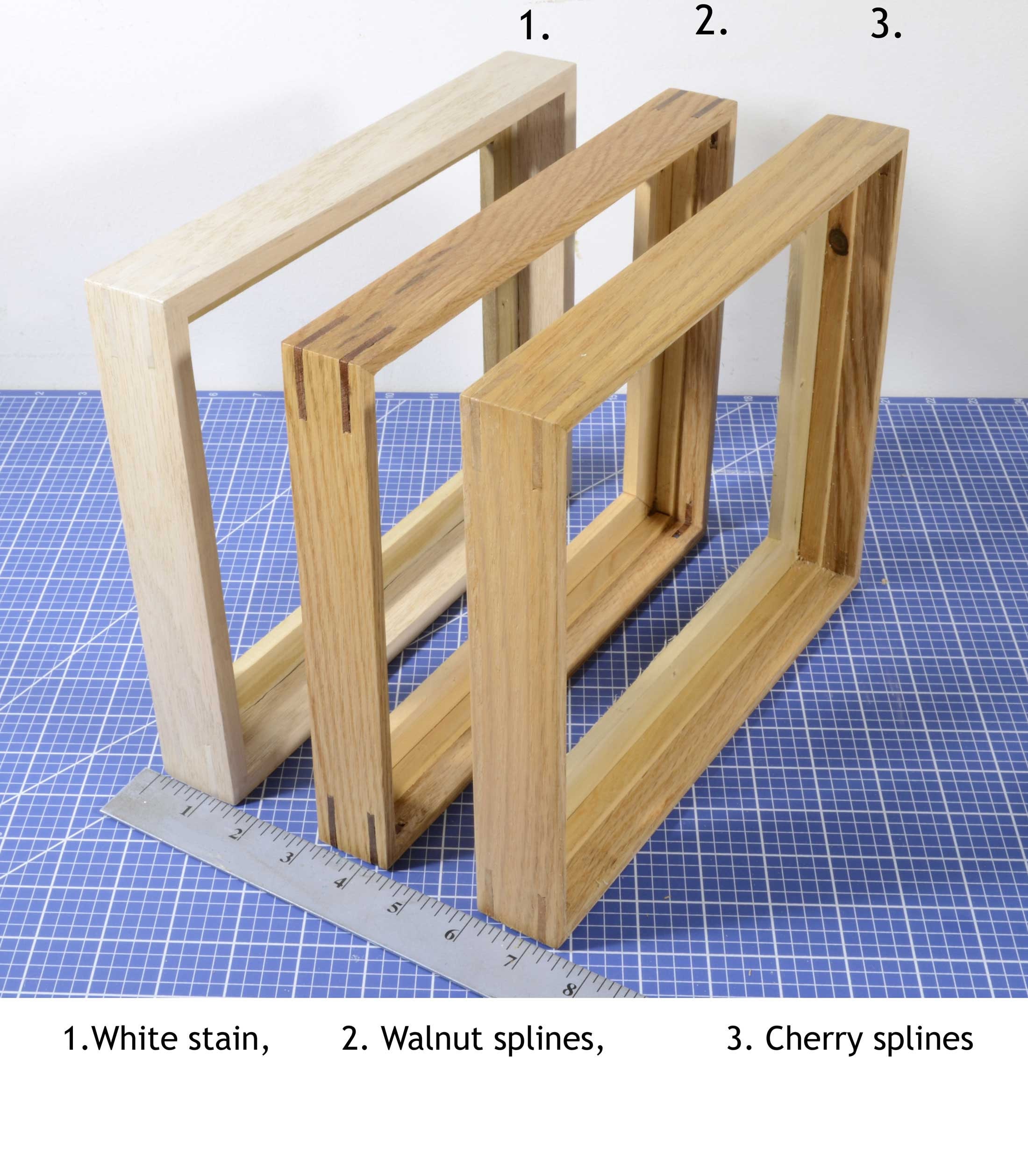 Picture Frames for Paintings. Hardwood Oak Float Frames Natural Wood ...