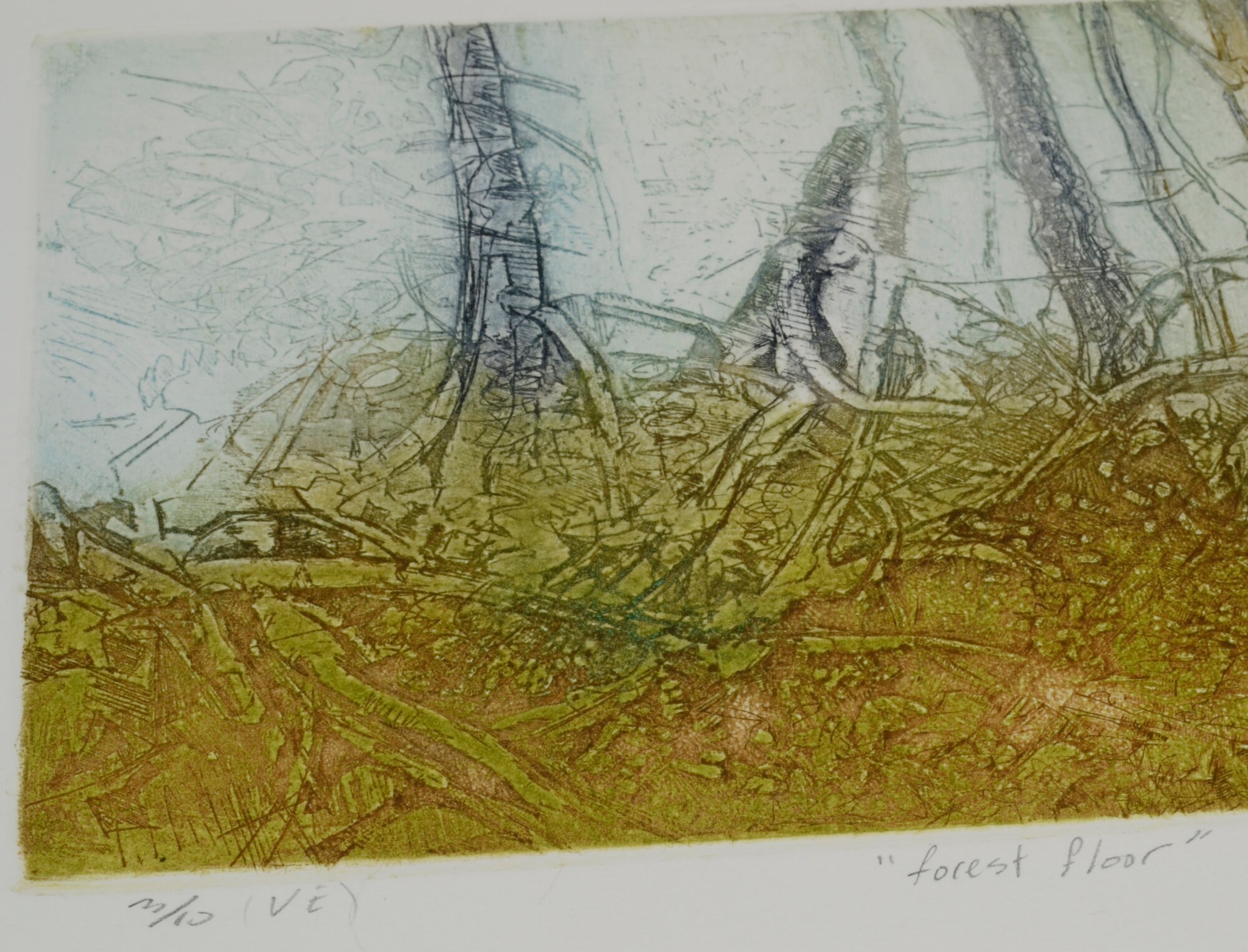 Original Etching Fine Art Print, Color Aquatint Intaglio Printmaking ...
