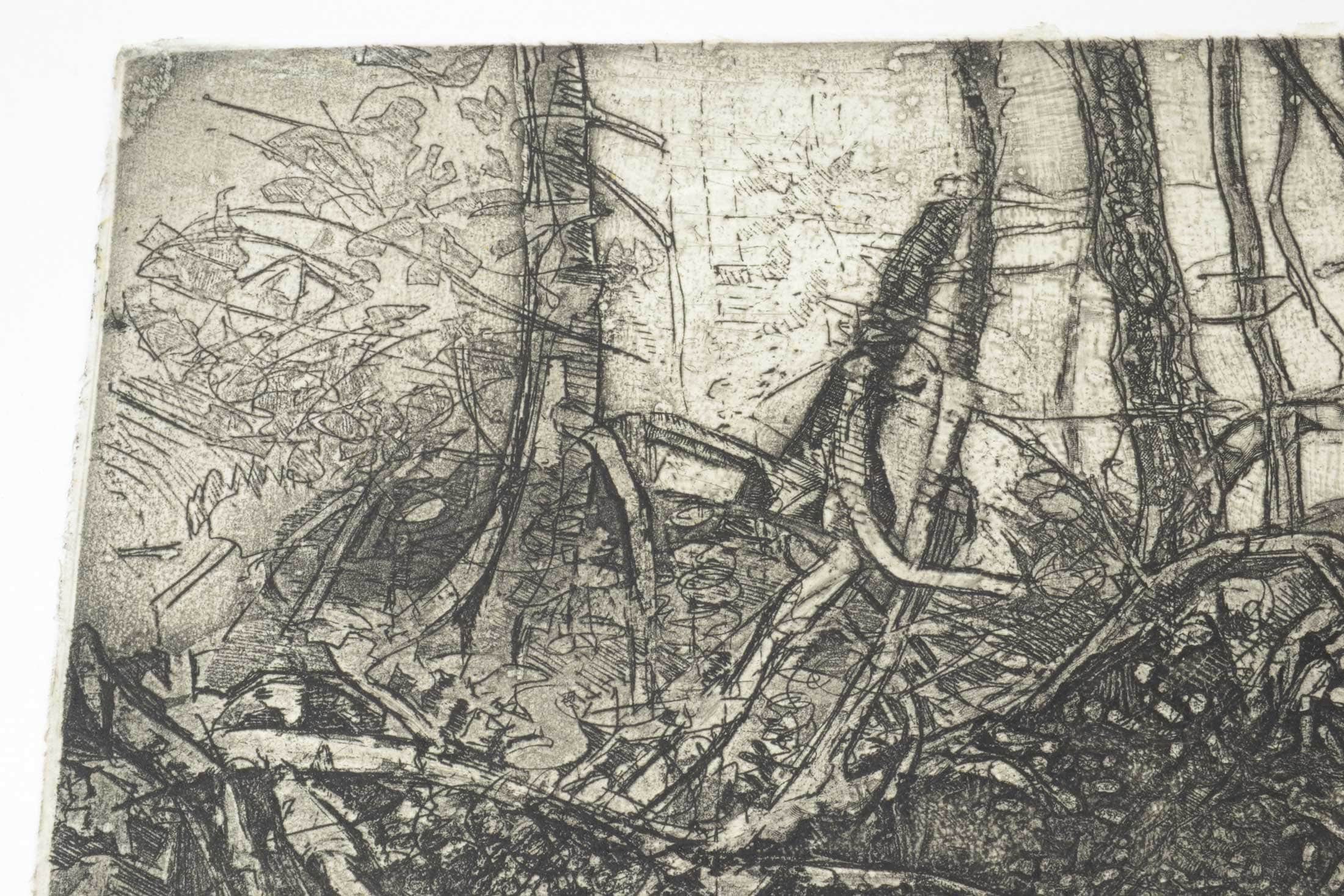Tree Etching, Original Artist Print, Intaglio Aquatint Printmaking ...