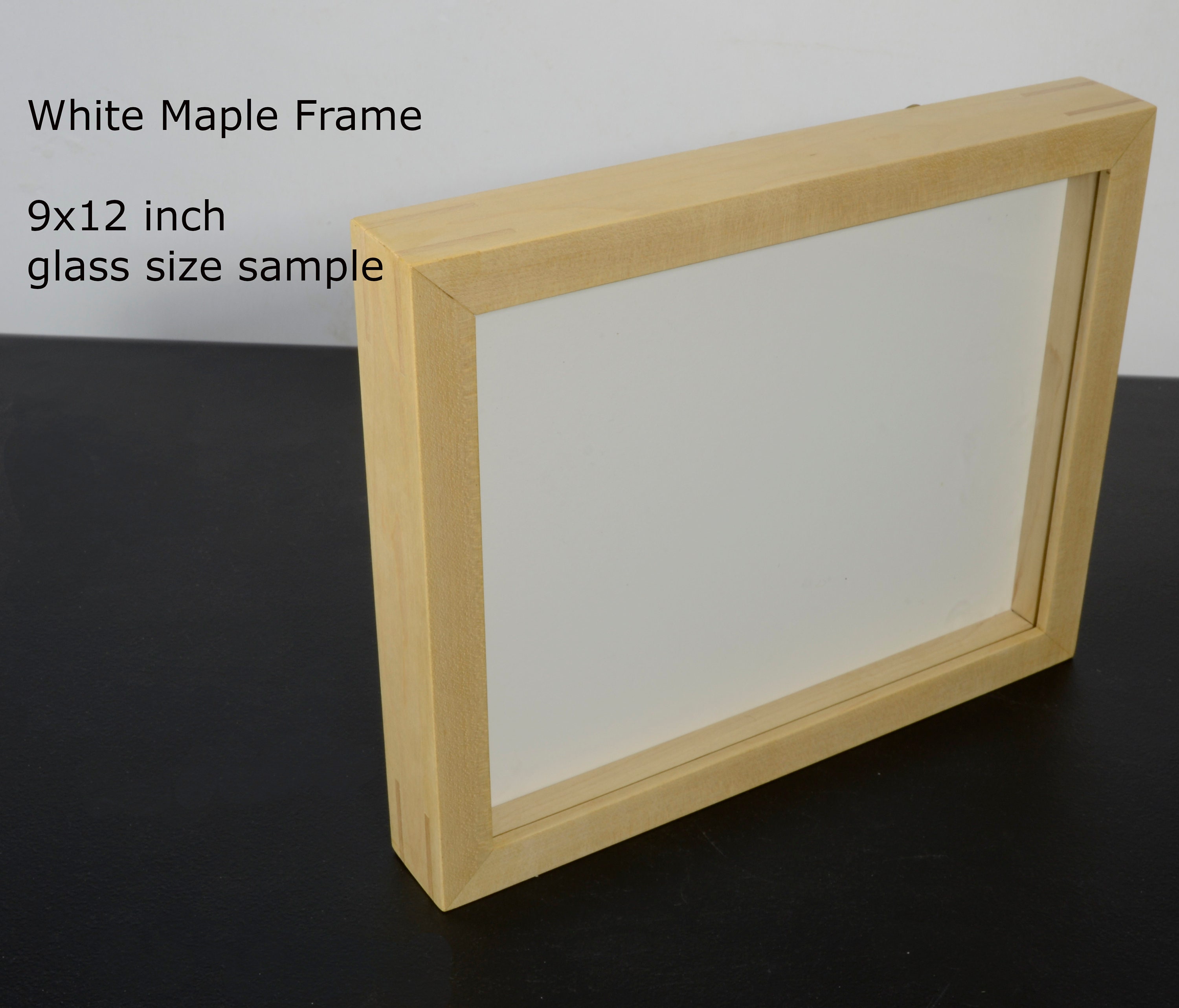Maple Picture Frames, Shadow Box Frame With Glass, Wood Floater Frame ...