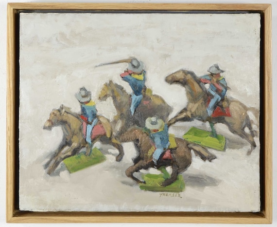 Wild West Military History. US Army 7th Cavalry Original Oil | Etsy