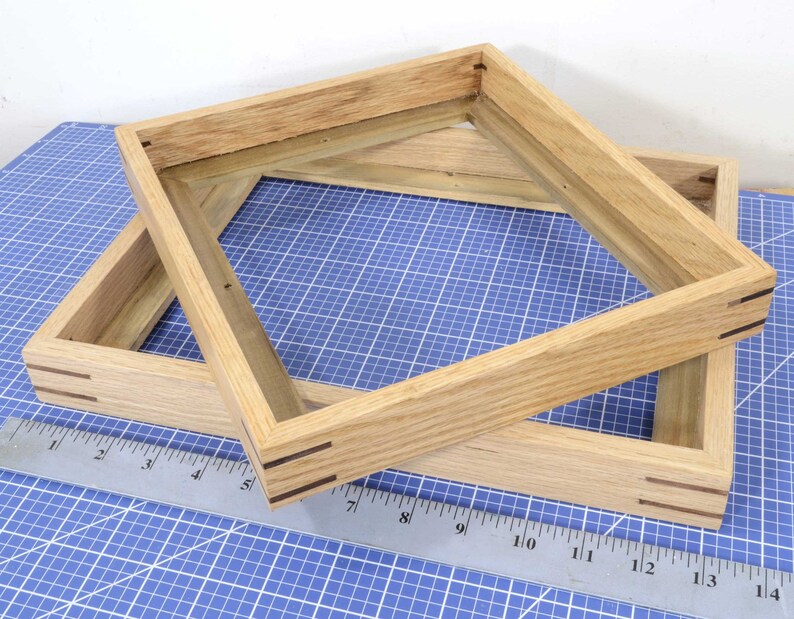 Solid Oak Hardwood Floater Frame for Paintings. Modern Minimalist ...