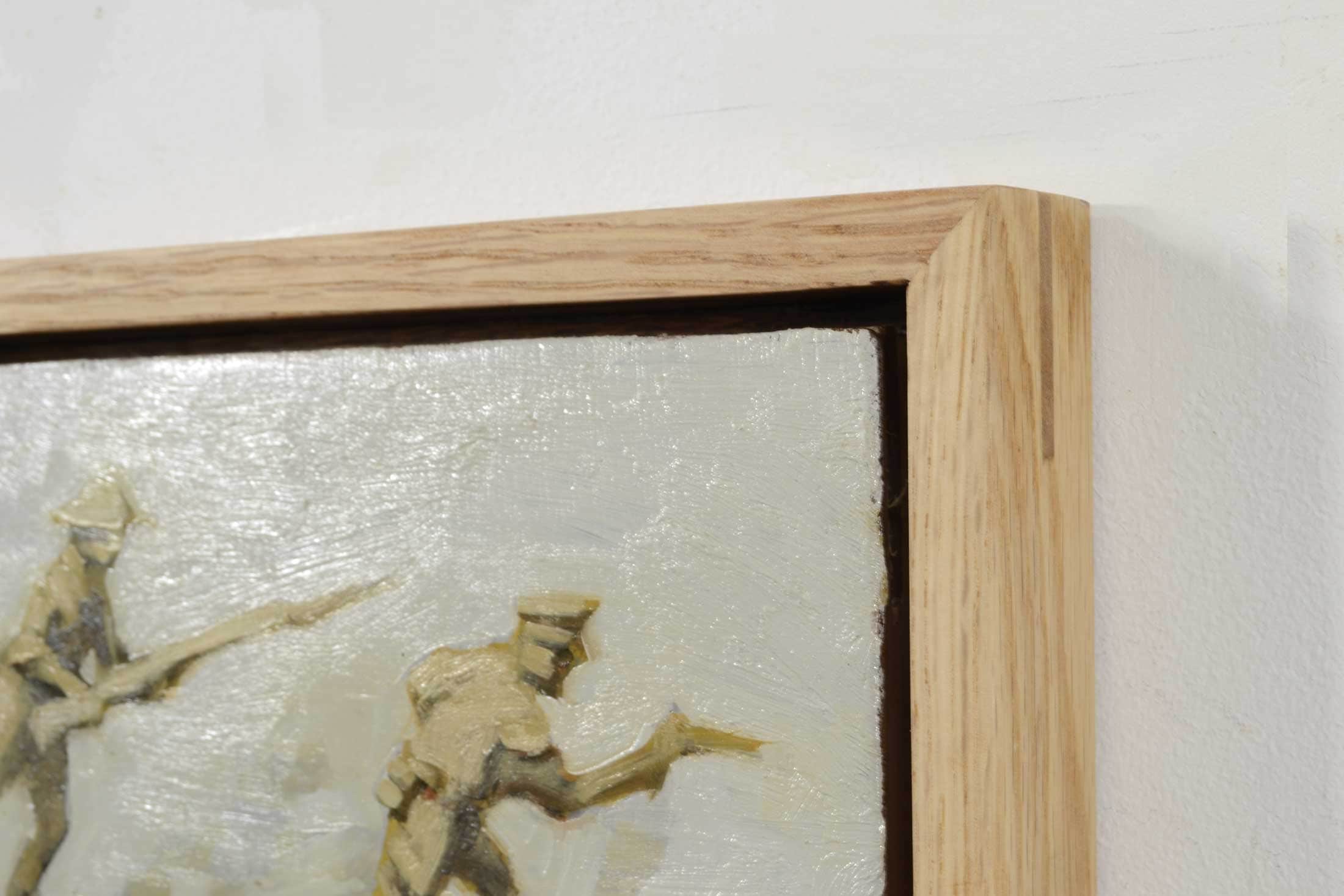 Solid Oak Hardwood Floater Frame for Paintings. Modern Minimalist ...