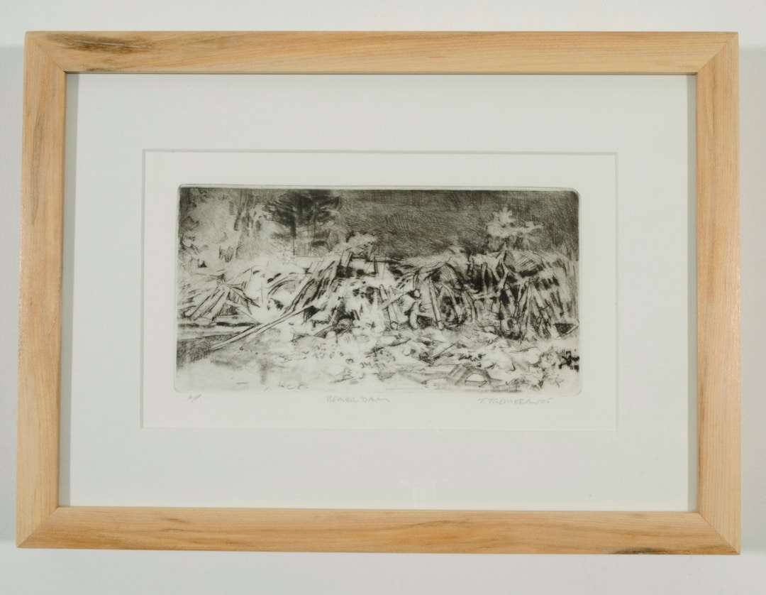 Drypoint Etching Artist Proof, Framed Original Fine Art Print ...