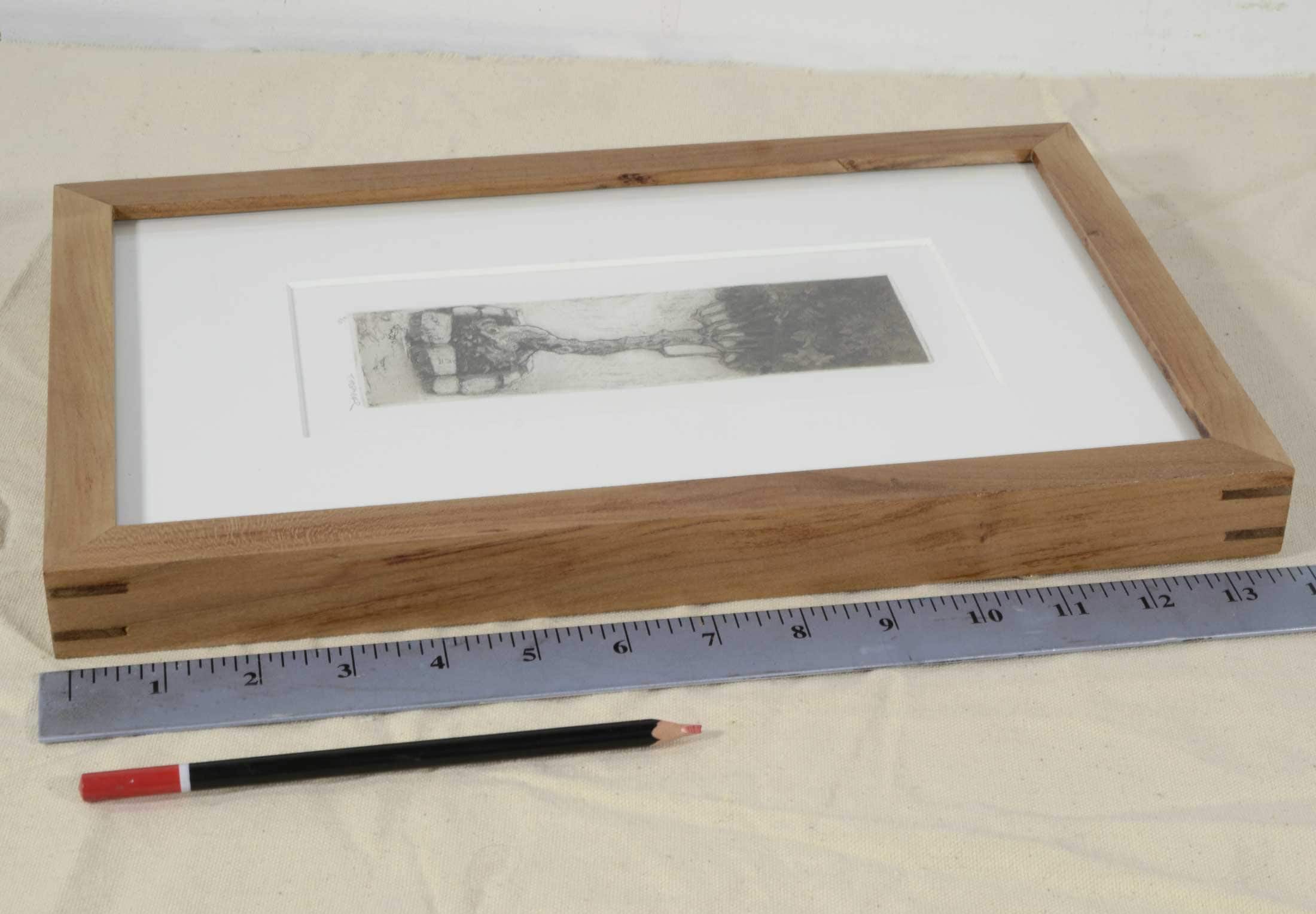 Original Art Etching Aquatint. Garden Tree, Fine Art Print, Small ...