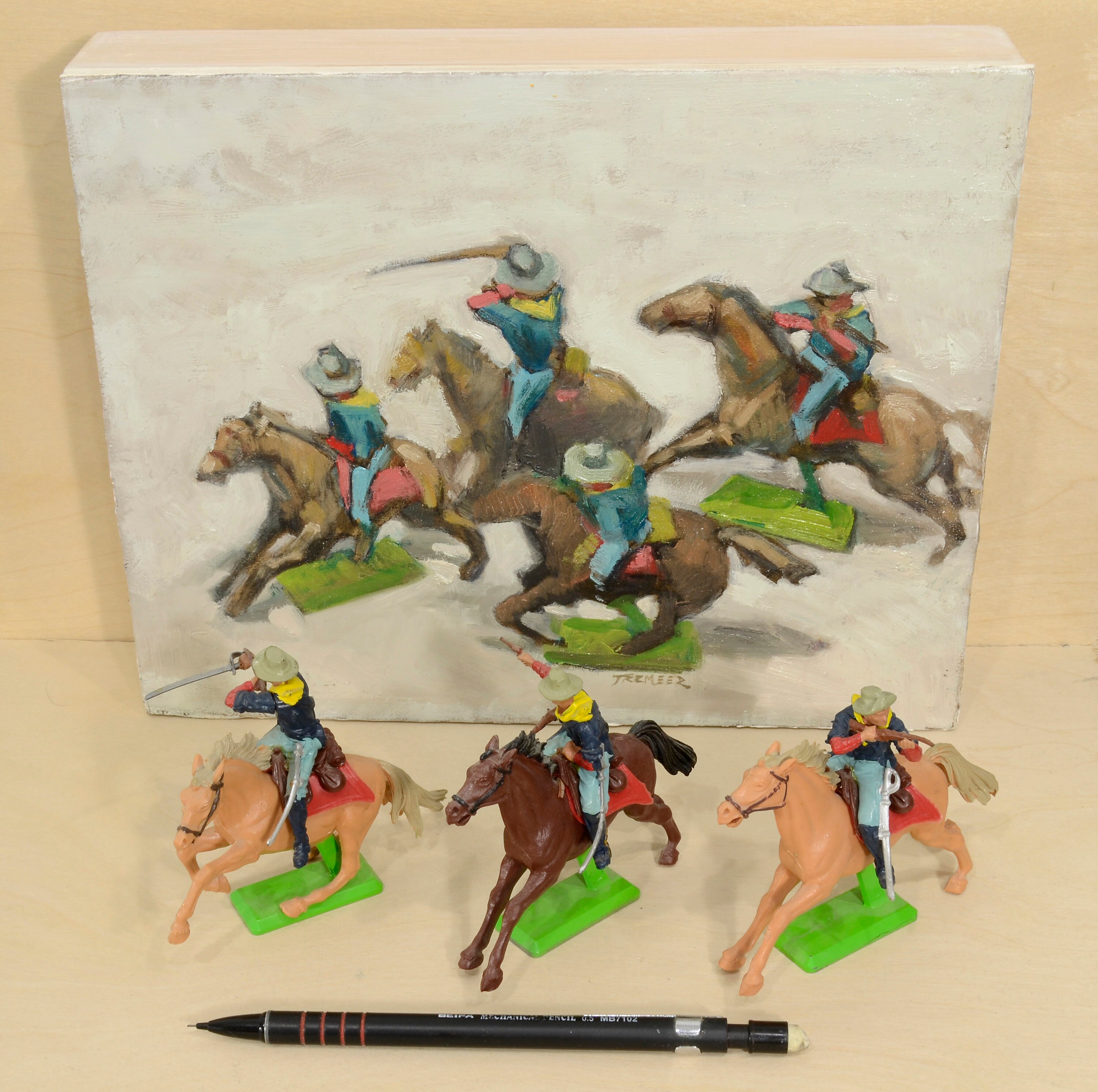 Wild West Military History. US Army 7th Cavalry Original Oil - Etsy