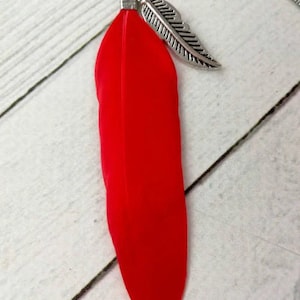 Hawks Feather Necklace Red Feather Necklace Red Hawk Wing Anime Cosplay ...