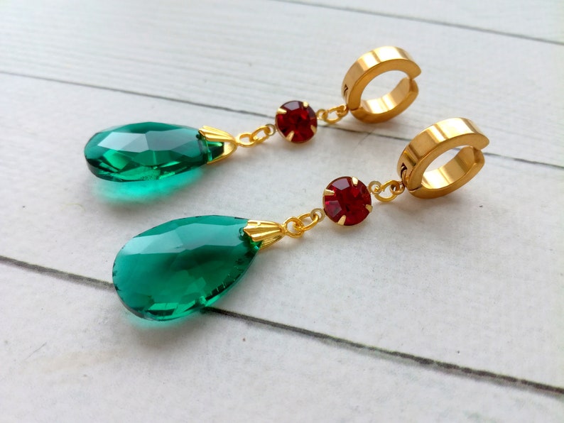 Howl's Clip-on Earrings Howl's Necklace Wizard Howl Cosplay Emerald ...