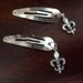 Misa Anime Hair Clips 1 Pair Metal Hair Clips Fleur De Lis Hair Clips ...