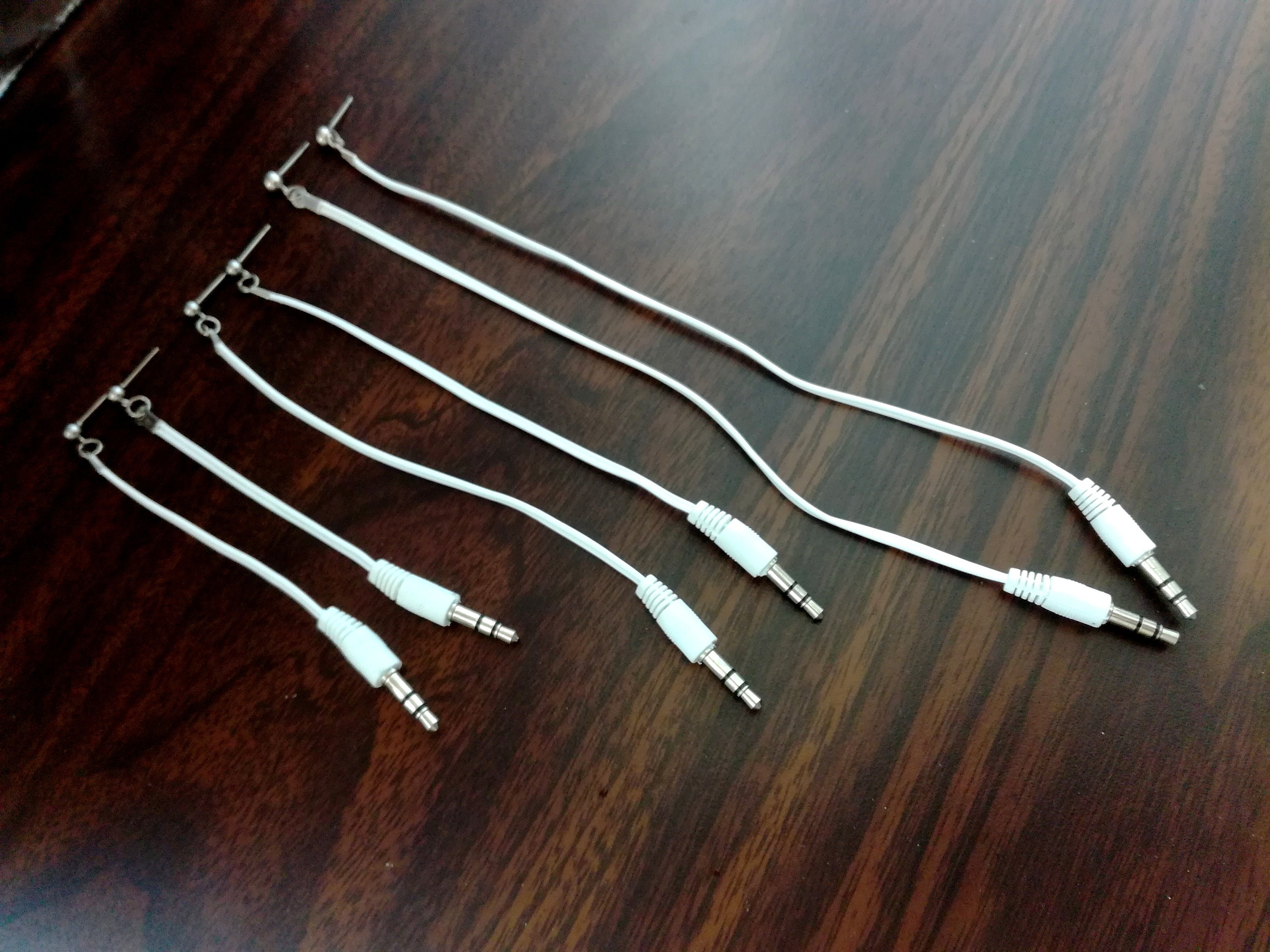 Headphone Jack Earrings Cosplay Earrings Long Repurposed Earrings ...